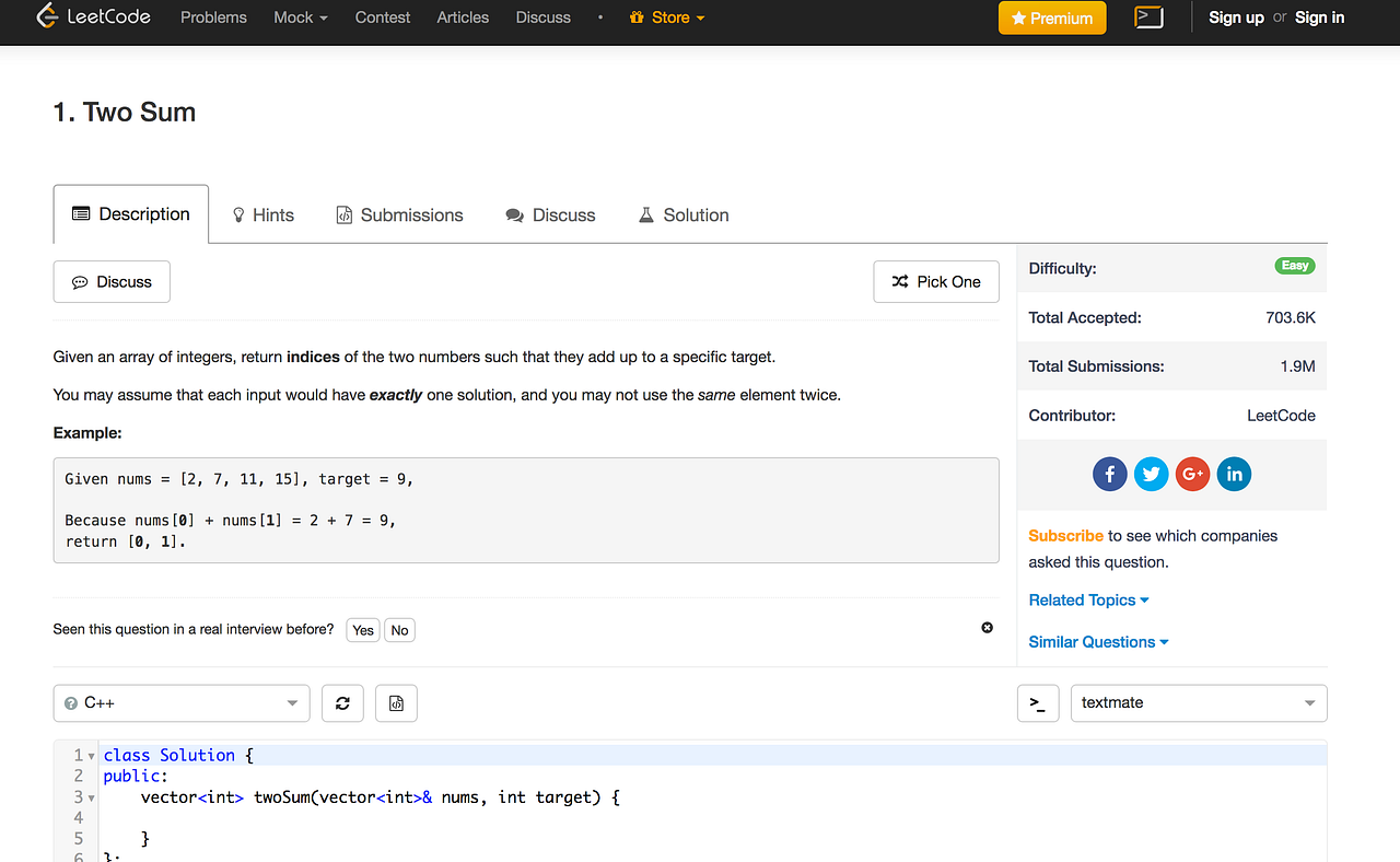什麼是leetcode？ Leetcode是一個收集軟體工程師面試考古題的線上練功網站。 By 吳致賢（jhih Sian Wu