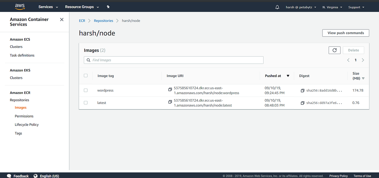 Amazon web services: Wordpress configuration on ECS using ECR images | by Harsh Muniwala ...