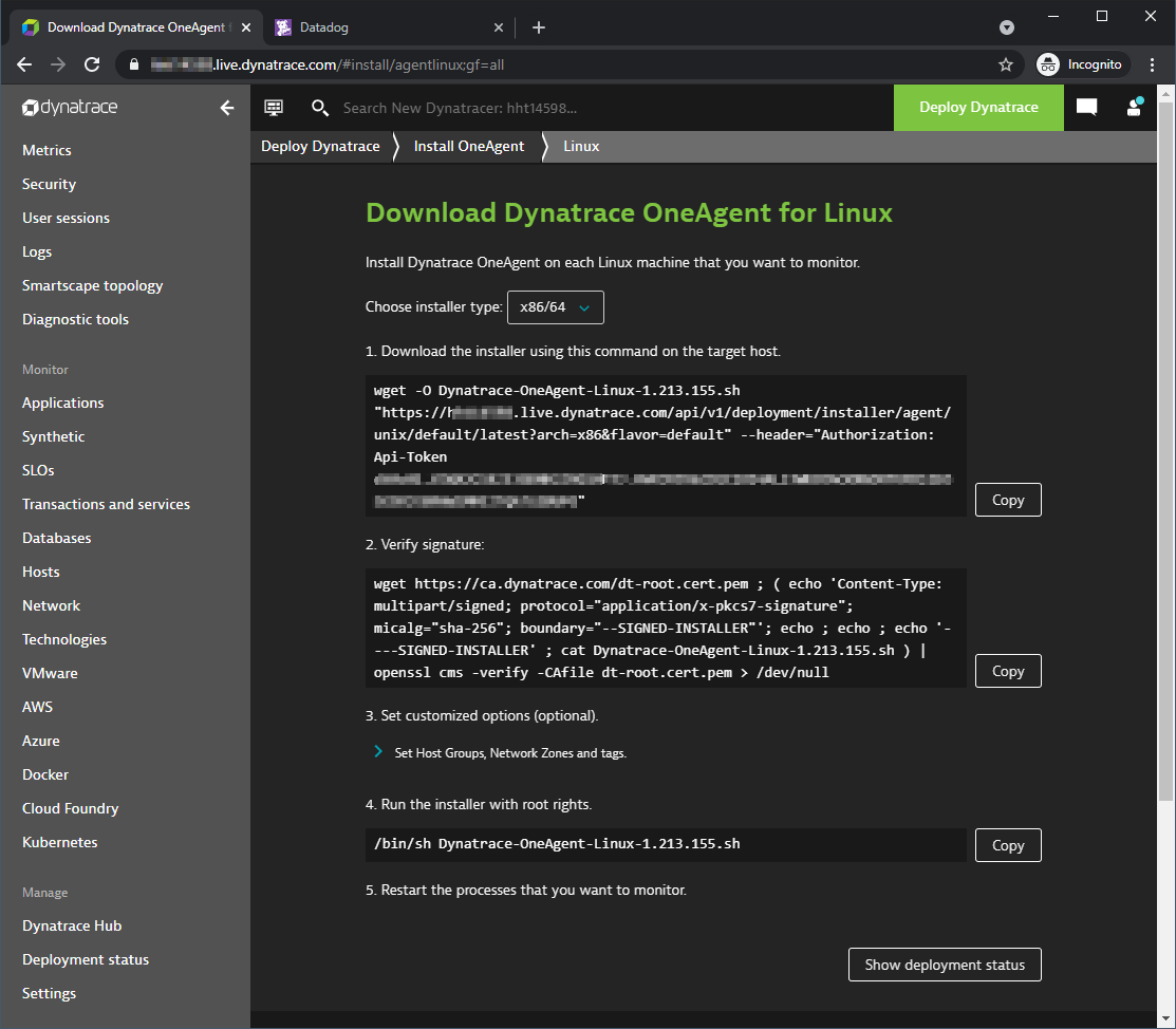 Dynatrace vs Datadog: Installing the agents | by Amrith Raj | Dynatrace ...