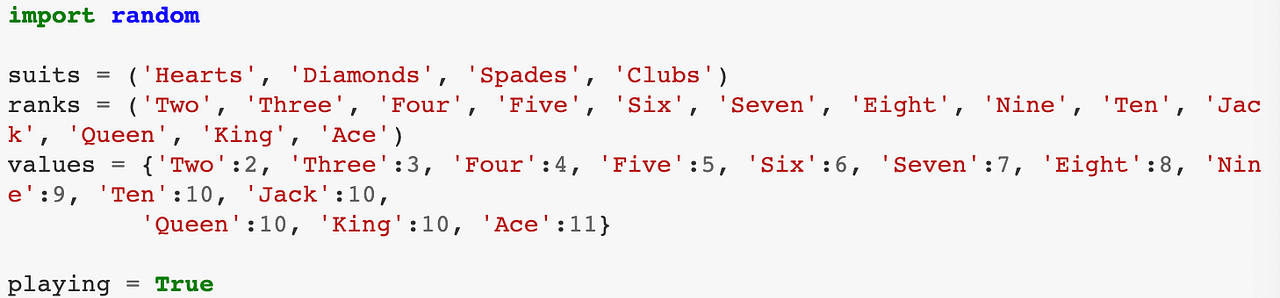 Python — Blackjack Command Line Game | by Jessica Watts | Medium
