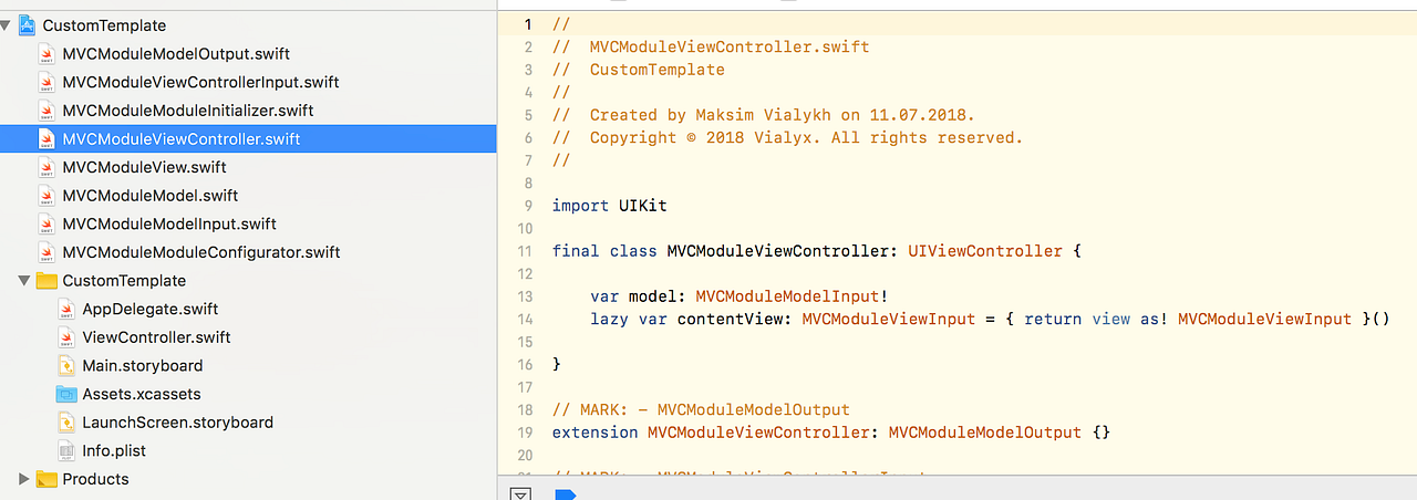 Developer Tools How To Create Custom Mvc Module Template For Xcode