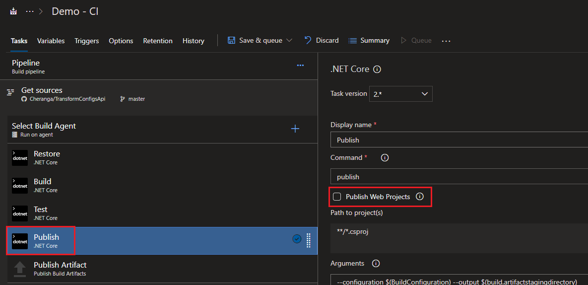 Transform Configurations In A Net Core 22 Web Api Using Azure Devops By Cheranga Hatangala