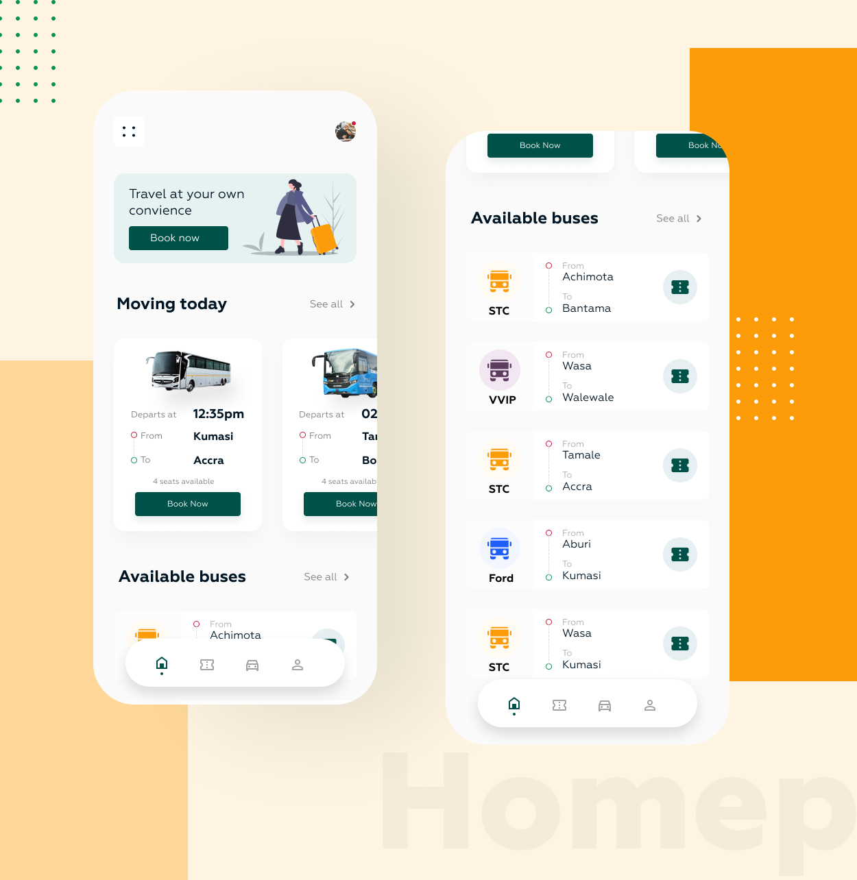 A BUS BOOKING APP UI/UX CASE STUDY — WOLÉ | by Georgina Sekyi | Jun ...