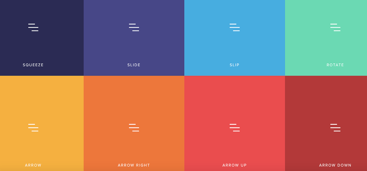 Hamburger stack menu bootstrap - laderheroes