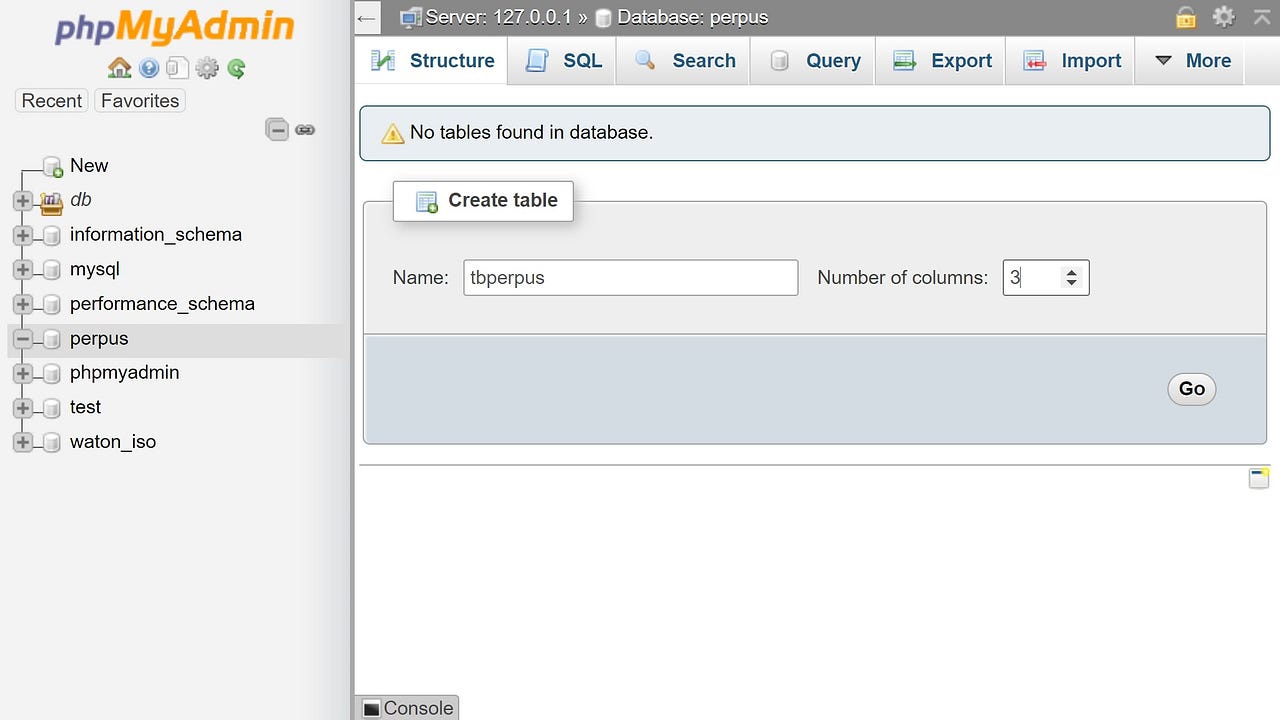 Membuat Database Sederhana. menggunakan XAMPP | by RB Fajriya Hakim ...