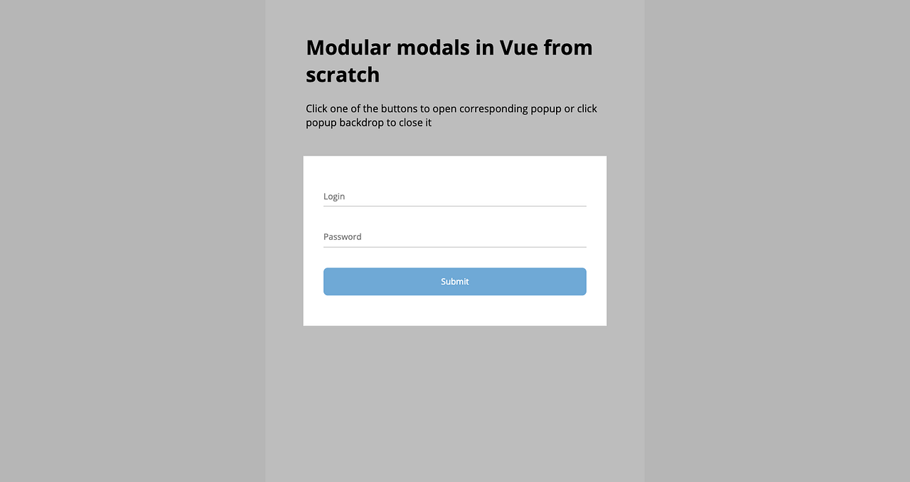 Modular Vue Modals | by Anton Subbotin | JavaScript in Plain English