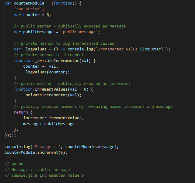 Module Design Pattern in JavaScript | by Bhuwan Pandey | Medium