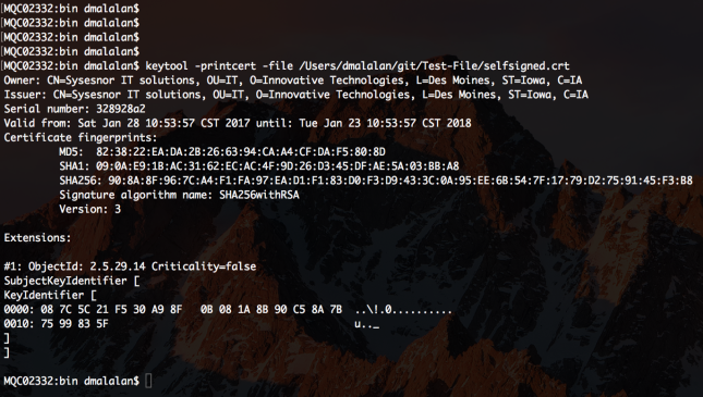 SSL configuration on spring boot application with self signed ...