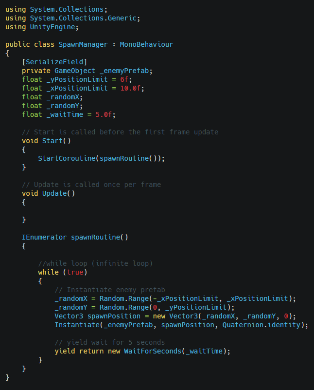 Coroutines with Unity!. Objective: Introduce the implementation… | by Manuel Cabacungan | Medium