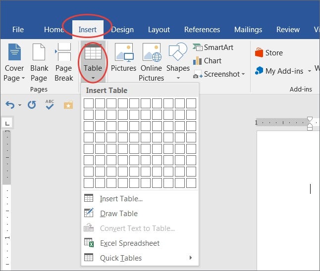 How to create a simple table in Word 16 | by A.C. Flory | Tikh Tokh ...