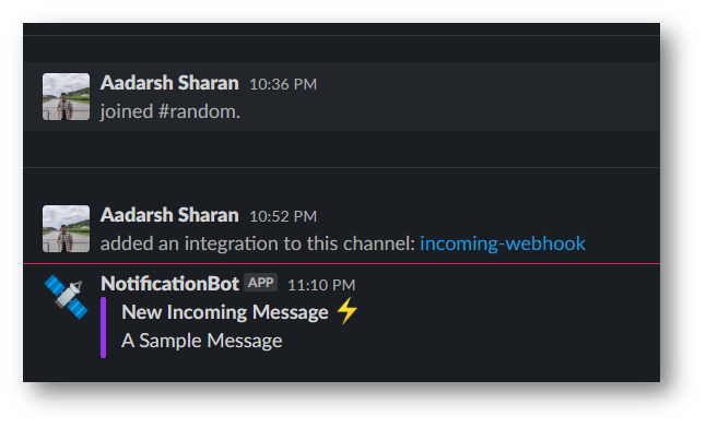 Sending an automated message to slack using python | by Aadarsh Sharan | Medium