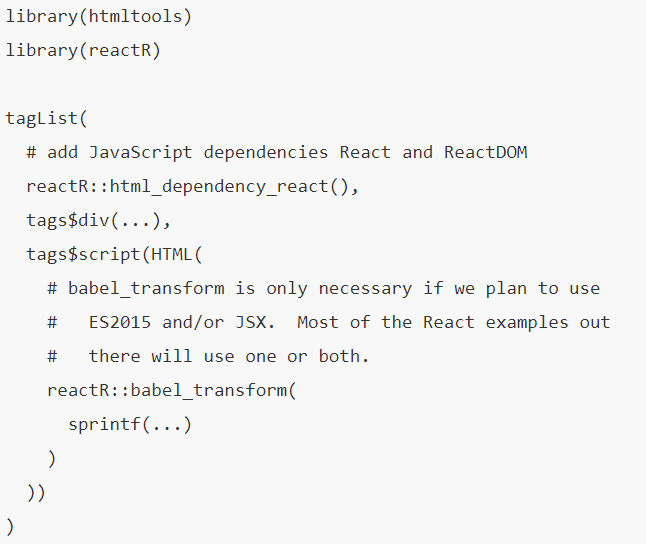 React in R. This post is courtesy of Displayr who… | by klr | Medium