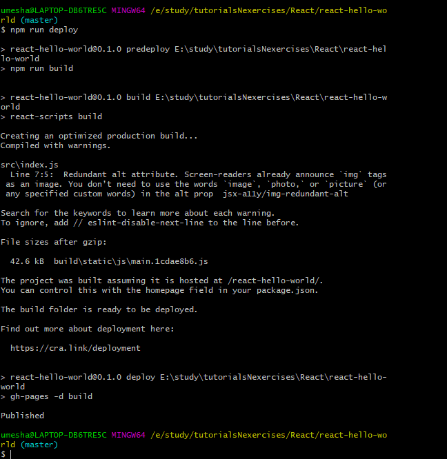 Deploy a simple React App on GitHub pages | by Nirmani Roopasinghe ...