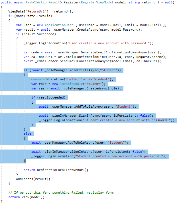 Authentication through ASP.NET Core Identity and Role Based ...