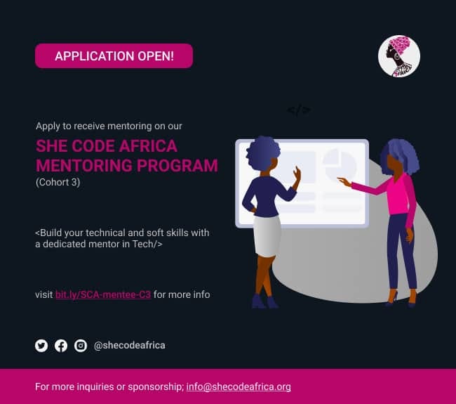 She Code Africa Mentoring Program — Cohort 3 Recap | by Tolu Olawumi ...