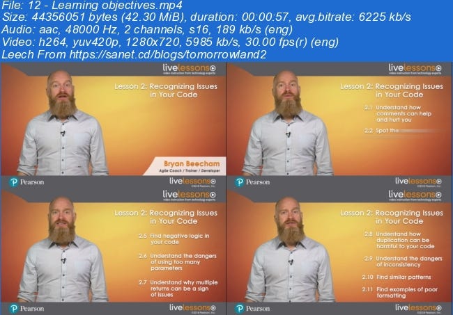 Refactoring in Python LiveLessons: Improving Your Code Video Training ...