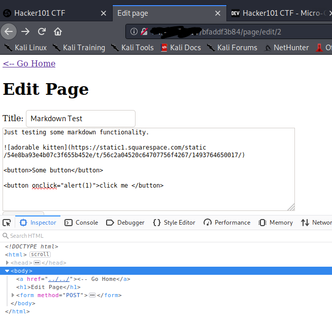 My first CTF write up — HackerOne(hacker101 Micro CMS v1) | by William Vivas | Medium