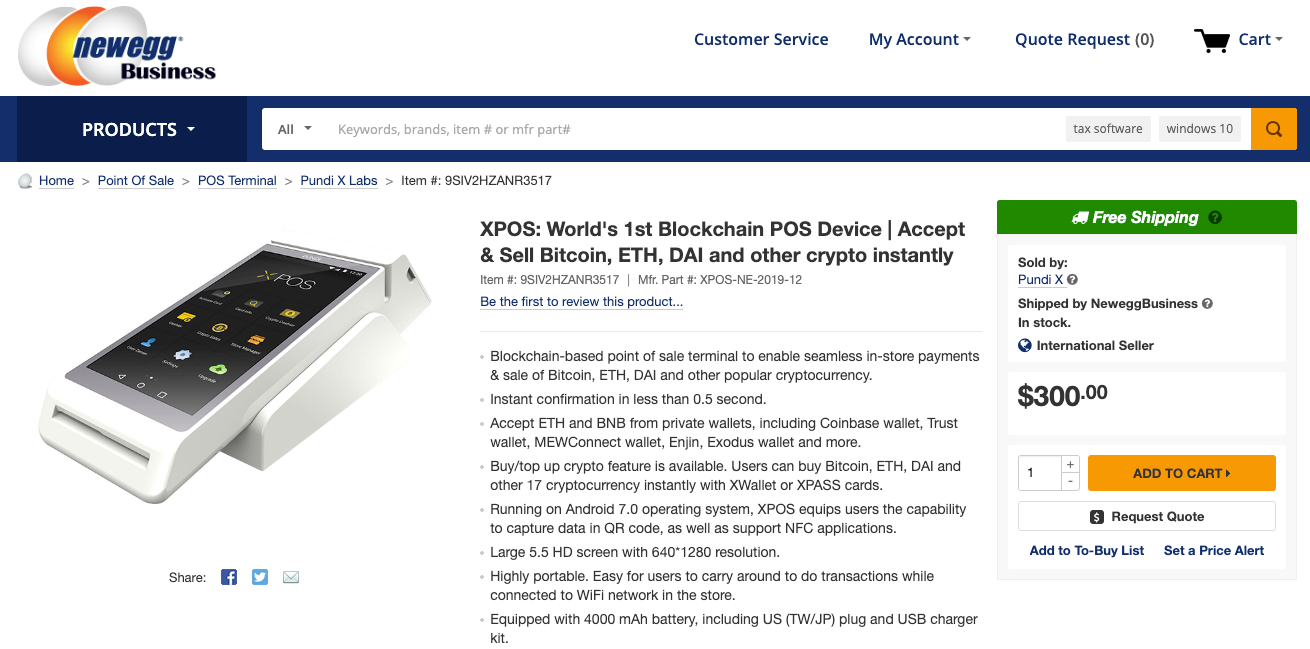 XPOS® is now available on NewEgg
