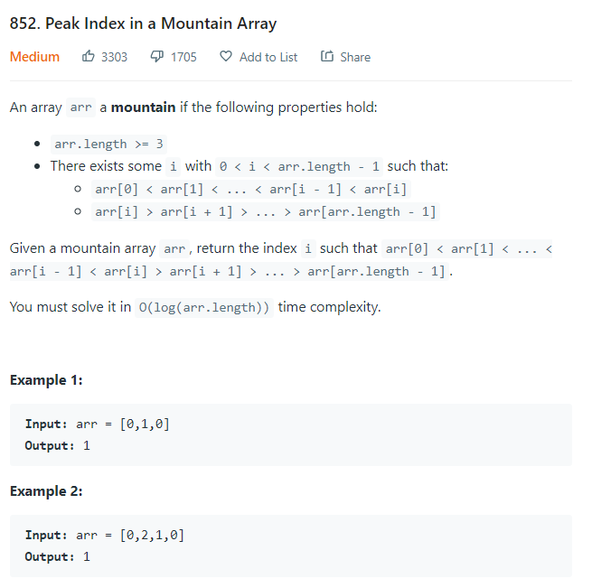 Mountain Array Problems— Binary Search | by Dayita Chaudhuri | Aug, 2022 | Medium