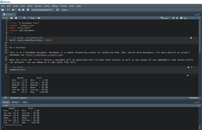Creating Reports With R Markdown An Explanation Of Writing A Report By Jaemin Lee Towards