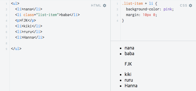 CSS Selector ‘+’ and ‘~’. Let’s talk about css selector ‘+’ and… | by ...