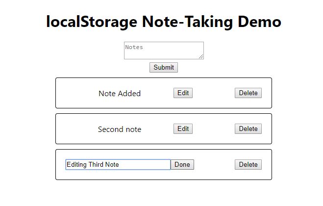 Using Local Storage In React To Imitate Database Functionality