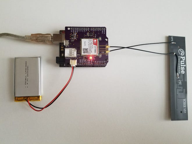 LTE NB-IoT Shield for Arduino - OSH Park - Medium