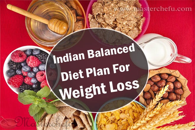 indian food balanced diet plan for weight loss | by Food Recipes | Medium