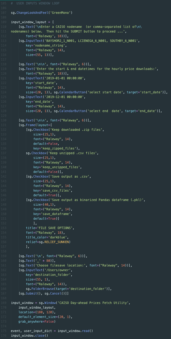 Use Pysimplegui To Get User Input Parameters And Go From Jupyter Notebook To Python Executable