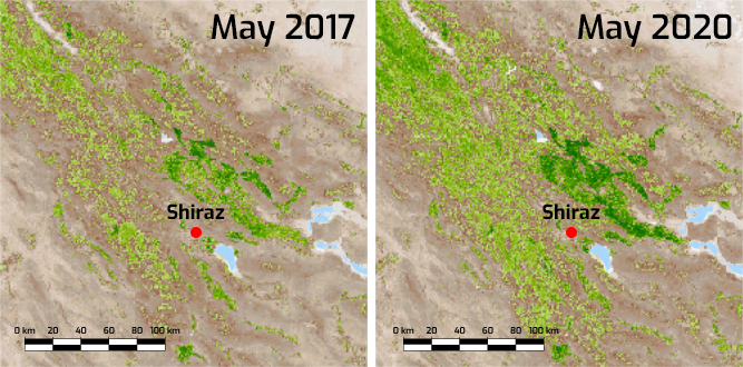 Monitoring Iran’s Vegetation Density & Coverage via MODIS Satellite ...