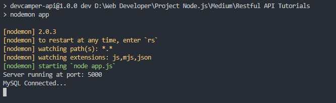 Restful Api Node Js Express Mysql Dengan Model And Controller By Muhamad Azmi Rizkifar