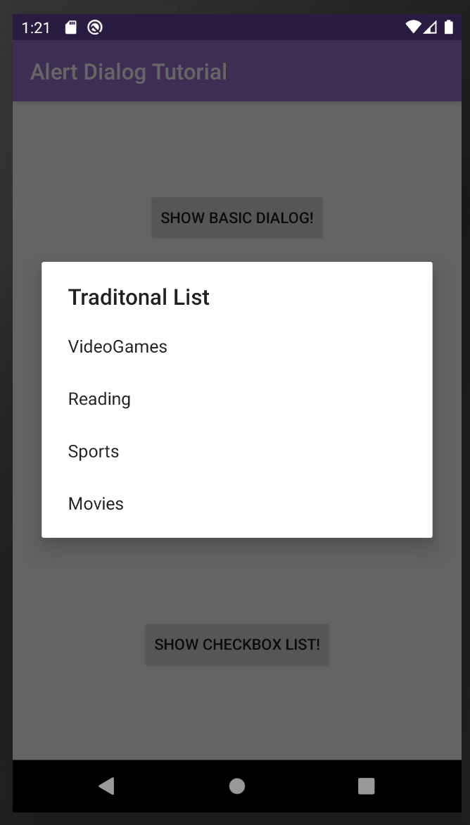 Android Alert Dialogs in Kotlin — Tutorial | by Evana Puig | Level Up Coding