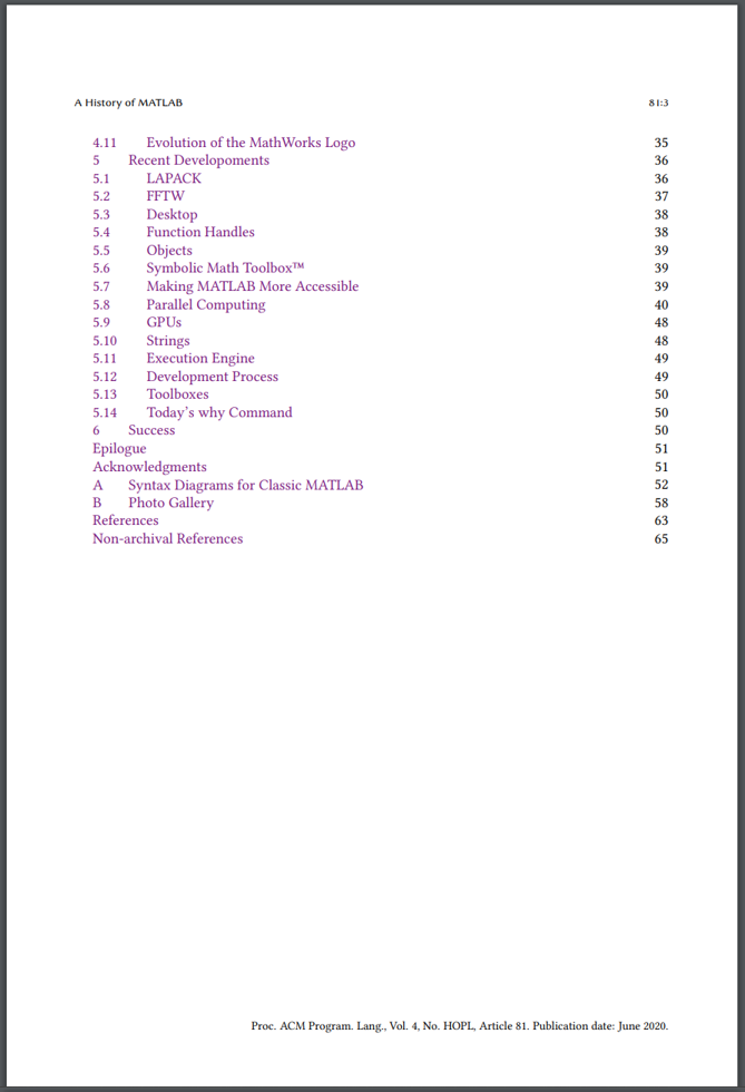 History of MATLAB Published by the ACM | by MathWorks Editor ...