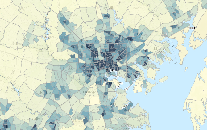 How urban is Baltimore compared to other U.S. cities? | by Benjamin ...