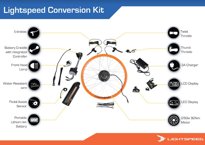 The LightSpeed Electric Conversion Kit: Transform you regular cycle ...