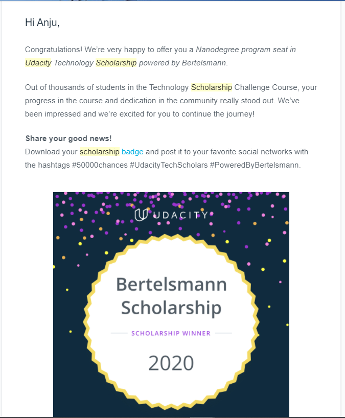 My Journey through Udacity’s Scholarships. | by Anju Mercian | WomenWhoCode Silicon Valley | Medium