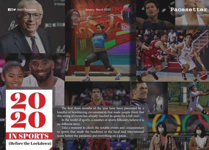 2020 in Sports (Before the Lockdown) | by Justin Mhar de Jesus ...