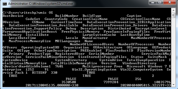 WMIC (Windows Management Interface Command) | Medium
