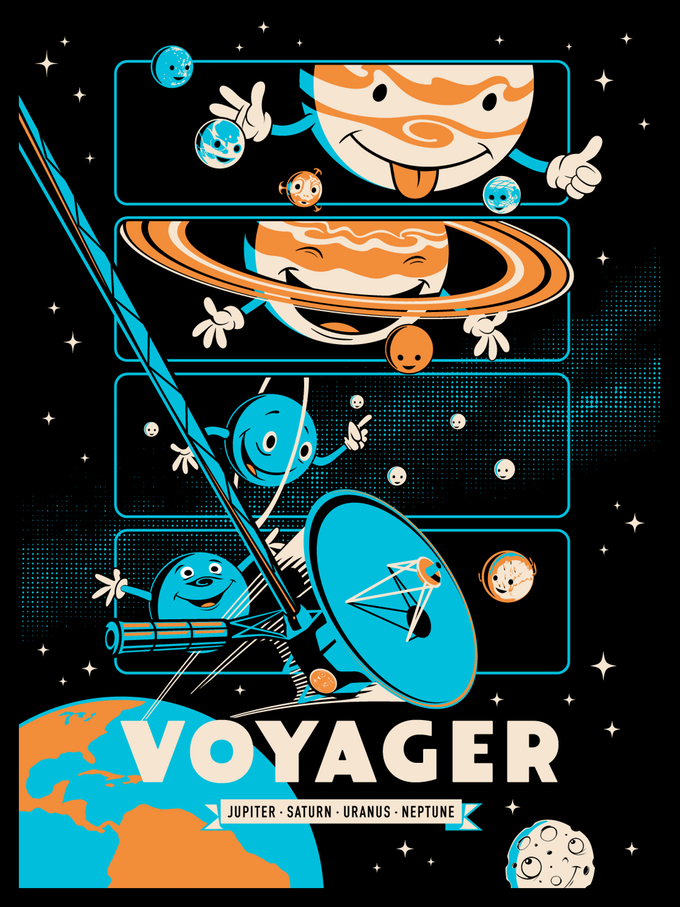 We’re glowing (in the dark) at the thought of Robots in Space posters ...