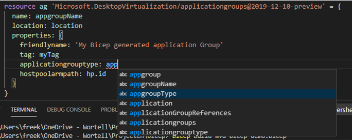 Using Project ‘bicep Preview To Create Arm Templates That Deploy Wvd