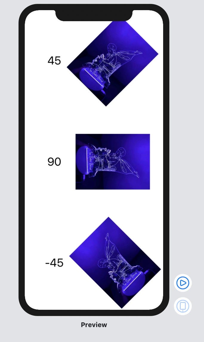 轉吧七彩霓虹燈 ! SwiftUI 的 rotationEffect & rotation3DEffect | by 彼得潘的 iOS App Neverland | 彼得潘的 Swift ...