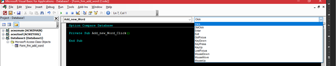 Creating A Button To Insert Records Into An Access Database With Vba