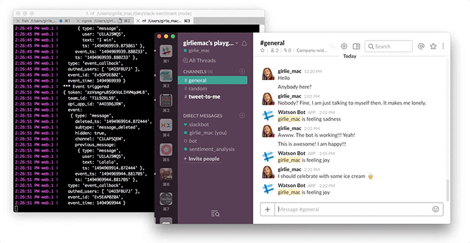 Building a sentiment analysis bot with IBM Watson and Raspberry Pi | by Tomomi Imura | Slack ...