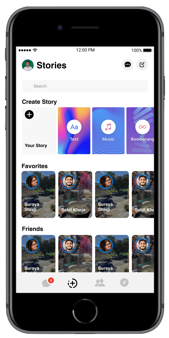 Redesign Case Study: Facebook Messenger Stories Feature | by Sandra ...