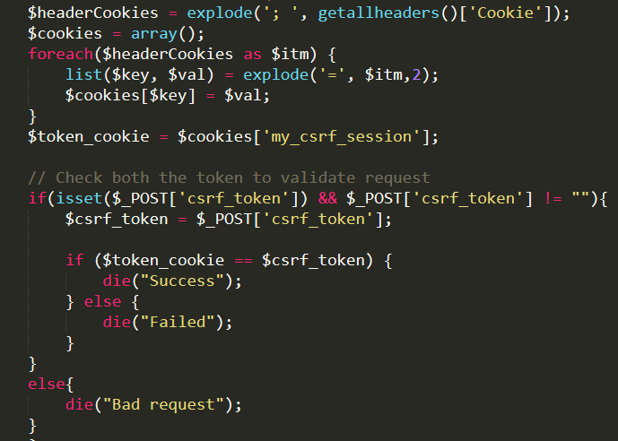 Implementing Cross Site Request Forgery Protection In Web Applications Using The Synchronizer