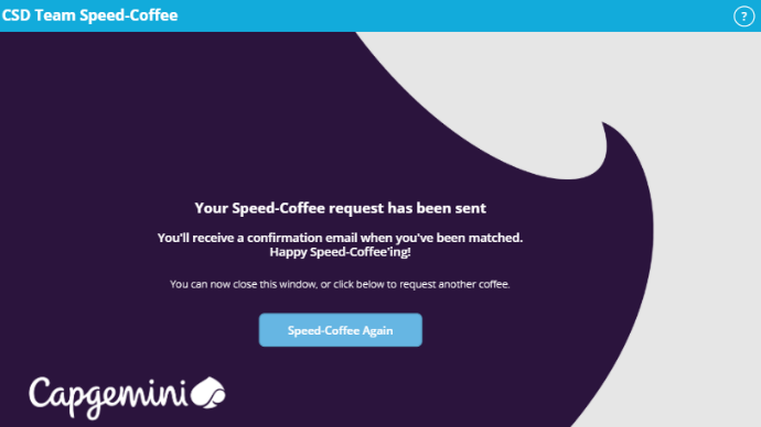 Capgemini Speed-Coffee Power App | Capgemini Microsoft Blog