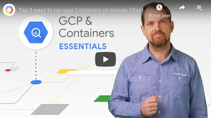 New GCP Essentials video — Top 3 ways to run your Containers on Google ...