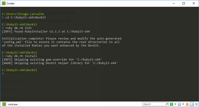 Ruby, Cucumber e Capybara. ( Instalando no Sistema Windows) | by Thiago Carva | Medium