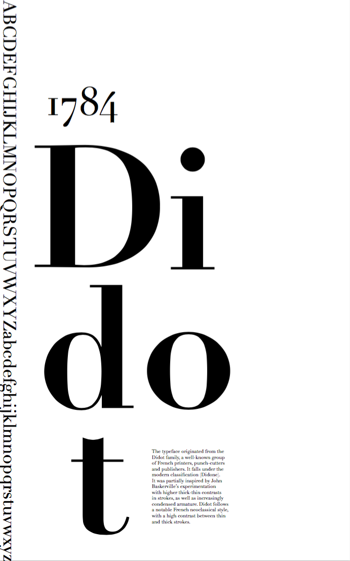 CDF Project 3, Part 2. The History of Didot | by Linda Xia | Medium