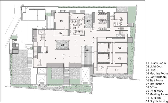 Chofu campus of Toho Gakuen School of music by Team Yamanashi in NIKKEN ...